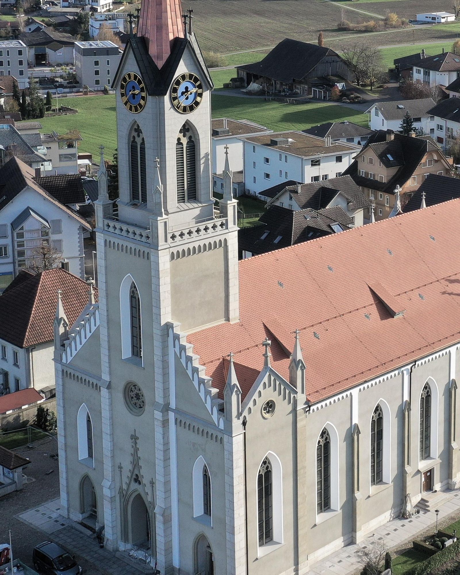 Aussenrestaurierung Kirche Grosswangen
